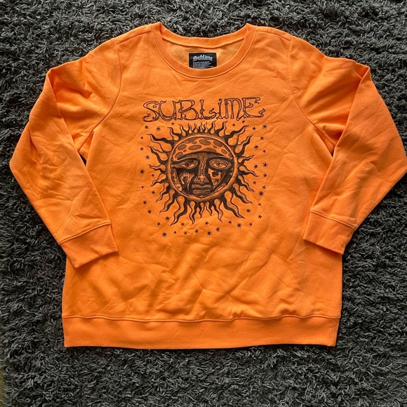 Sweaters | Orange Sublime Crew Neck Sweater | Poshmark
